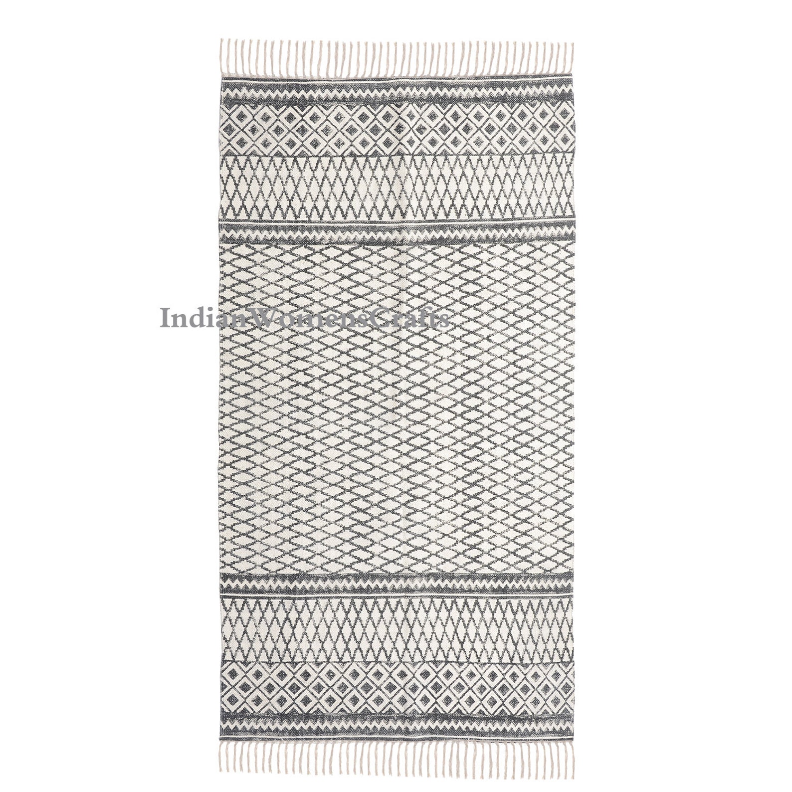 3X5 FEET Block Printed Area Rug - Etsy