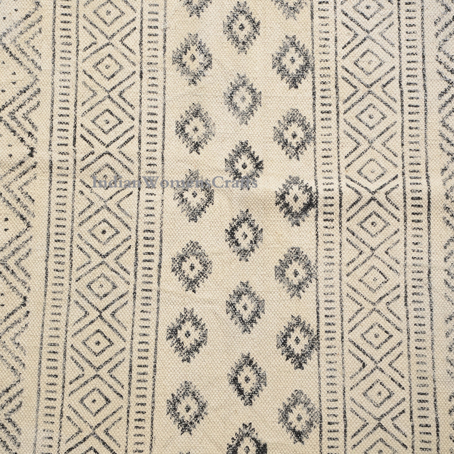 8X10 Feet Handblock Printed Rug / Indian Rug / Large Rug / Rug - Etsy