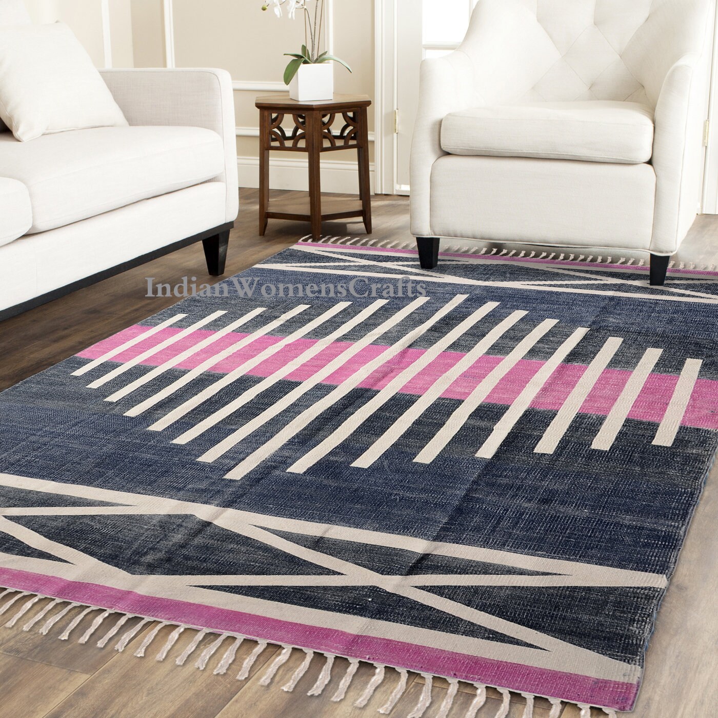 6x9 feet Handmade Block printed Rug / Rug runner / Carpet / | Etsy