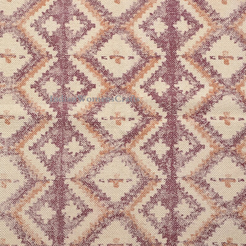 Square Rug Handmade Rug Indian Rug Area Rug Cotton Rug - Etsy