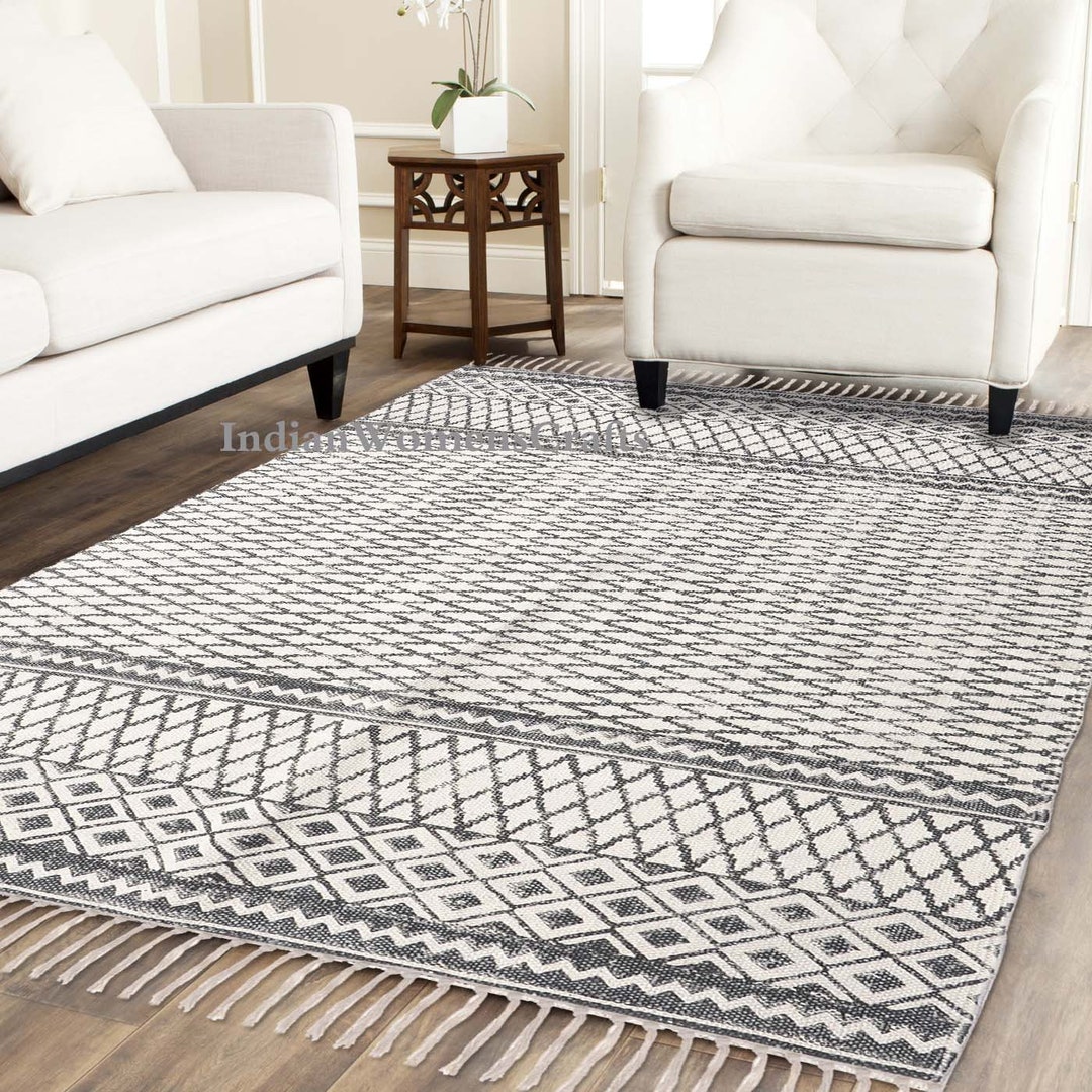 3X5 FEET Block Printed Area Rug - Etsy