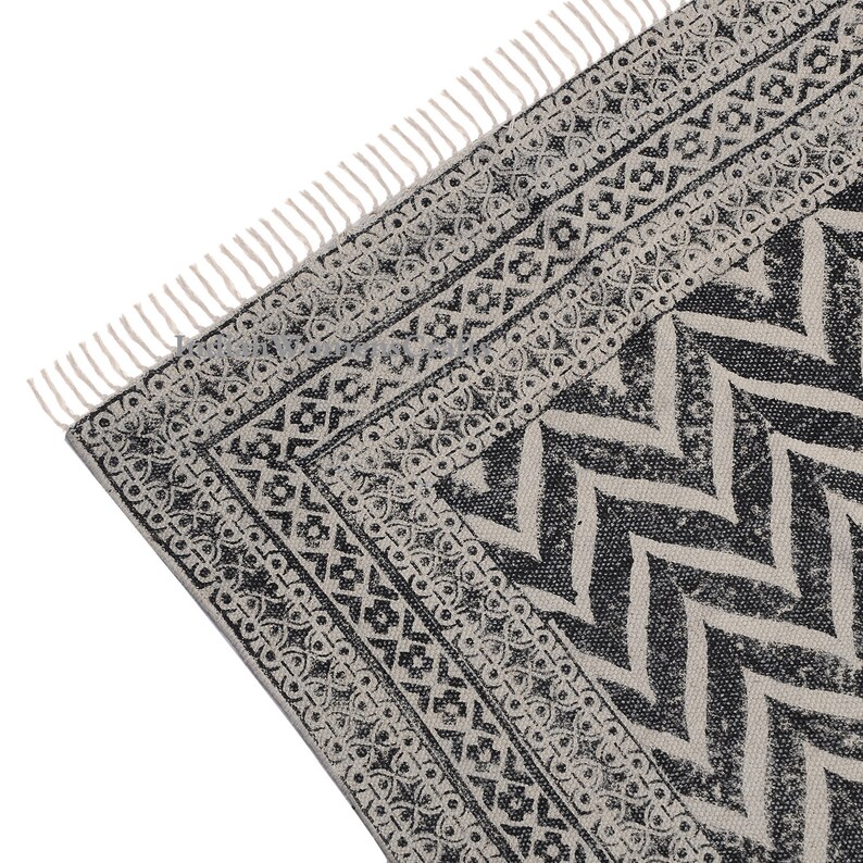 3X5 FEET Block Printed Area Rug | Etsy