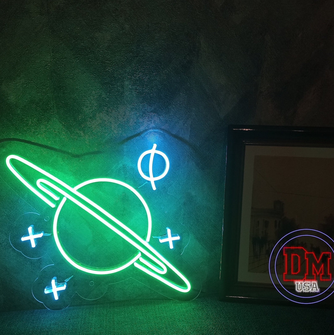 Neon Planet Sign Saturn Neon Sign Jupiter Neon Sign Neptun - Etsy