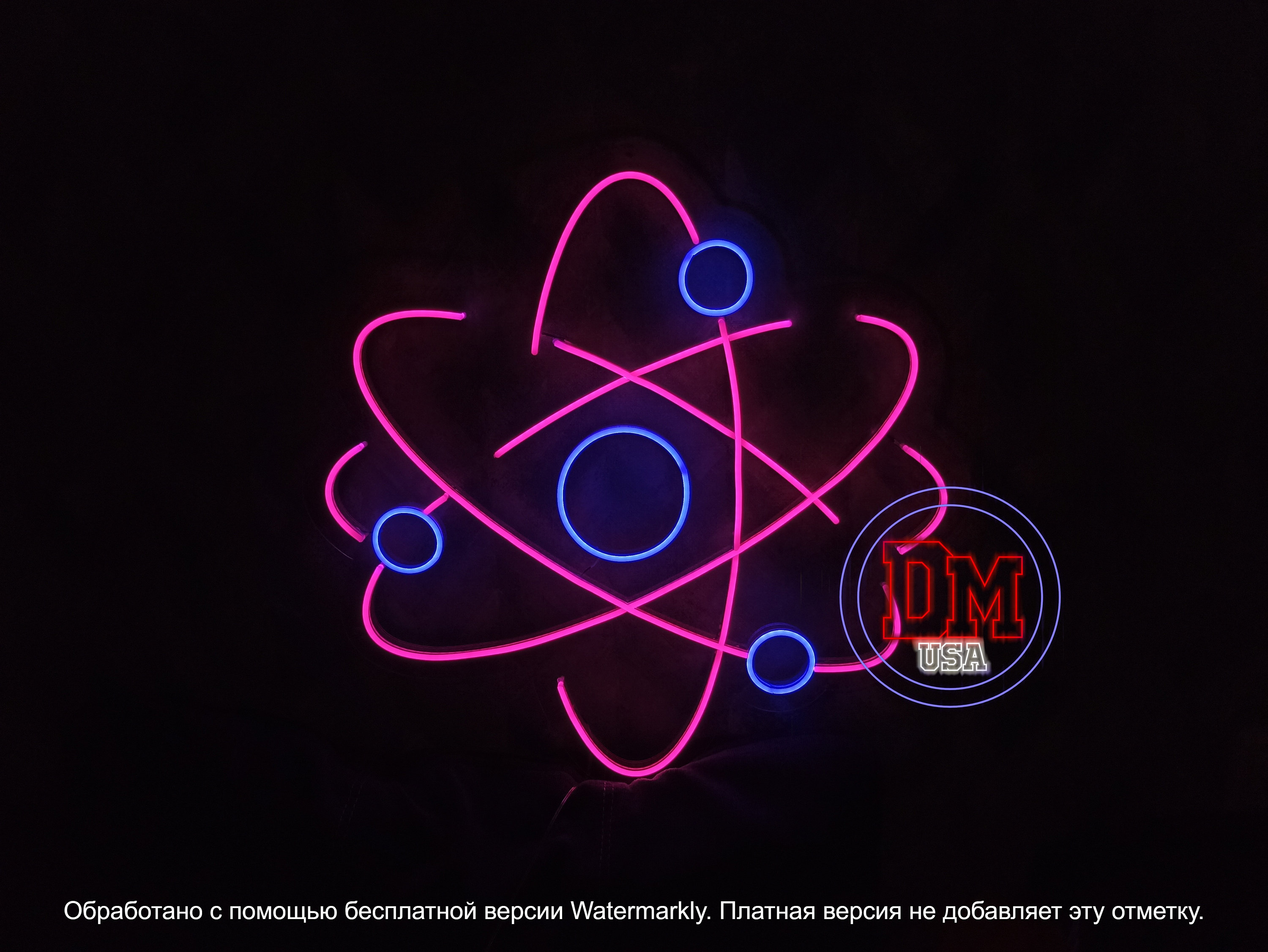 Neon Sign Atom ATOM Symbol Science LED Sign Neon Sign Atom - Etsy