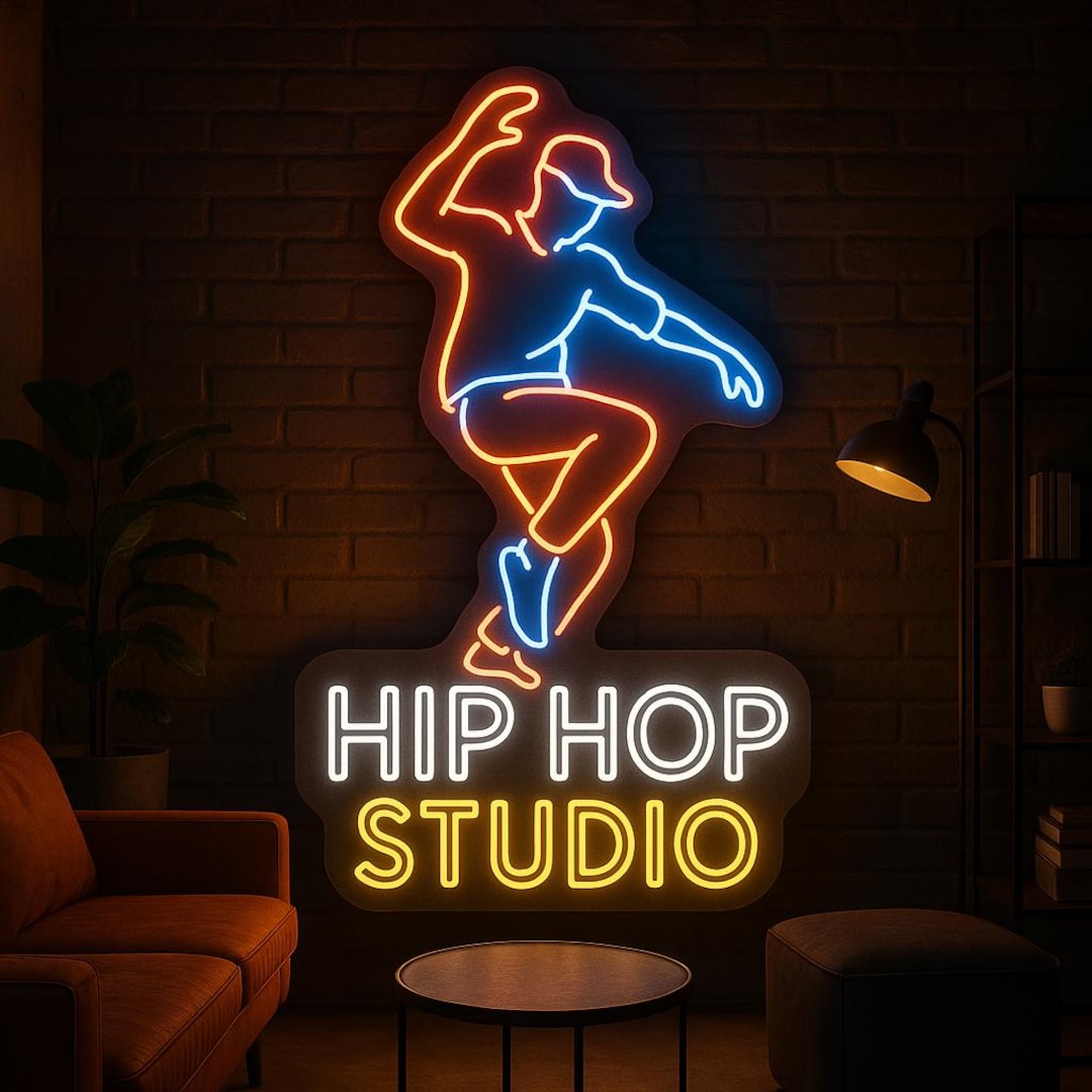 Hip Hop Dance Studio Neon Sign – Urban Dance Wall Light for ...