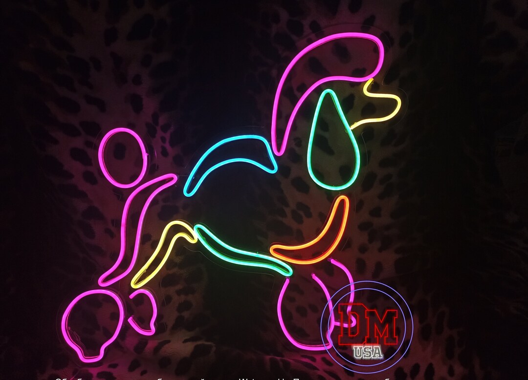 Dog Poodle Neon Sign, Poodle Breed Neon Sign, Poodle Lovers Neon Sign ...