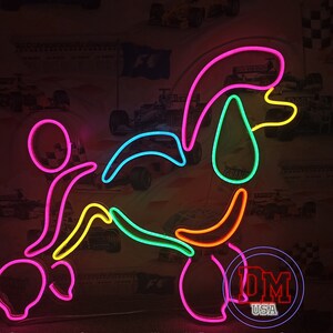 Dog Poodle Neon Sign, Poodle Breed Neon Sign, Poodle Lovers Neon Sign ...