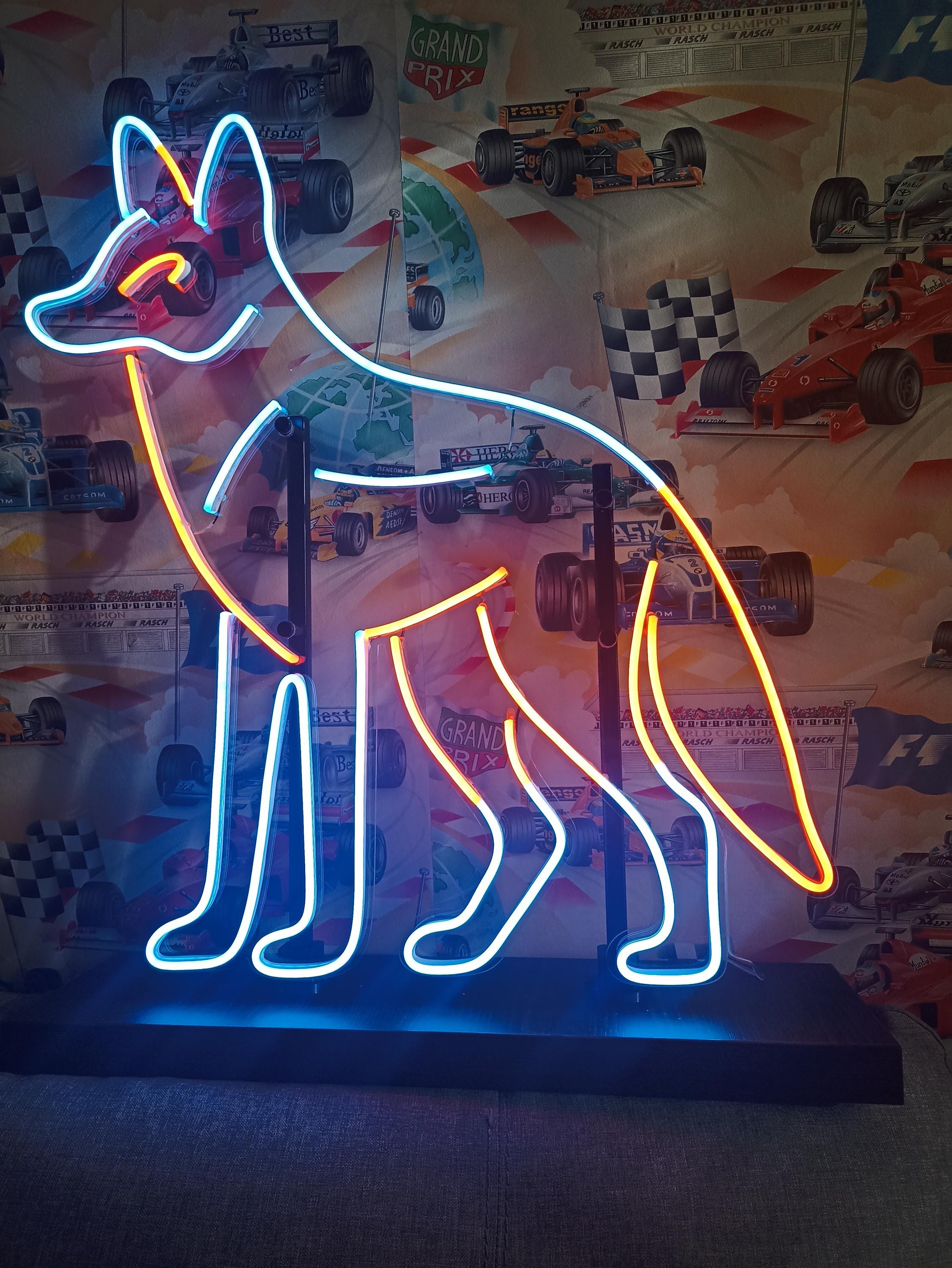 Custom Coyote Neon Sign, Howling Coyote LED Art - Etsy