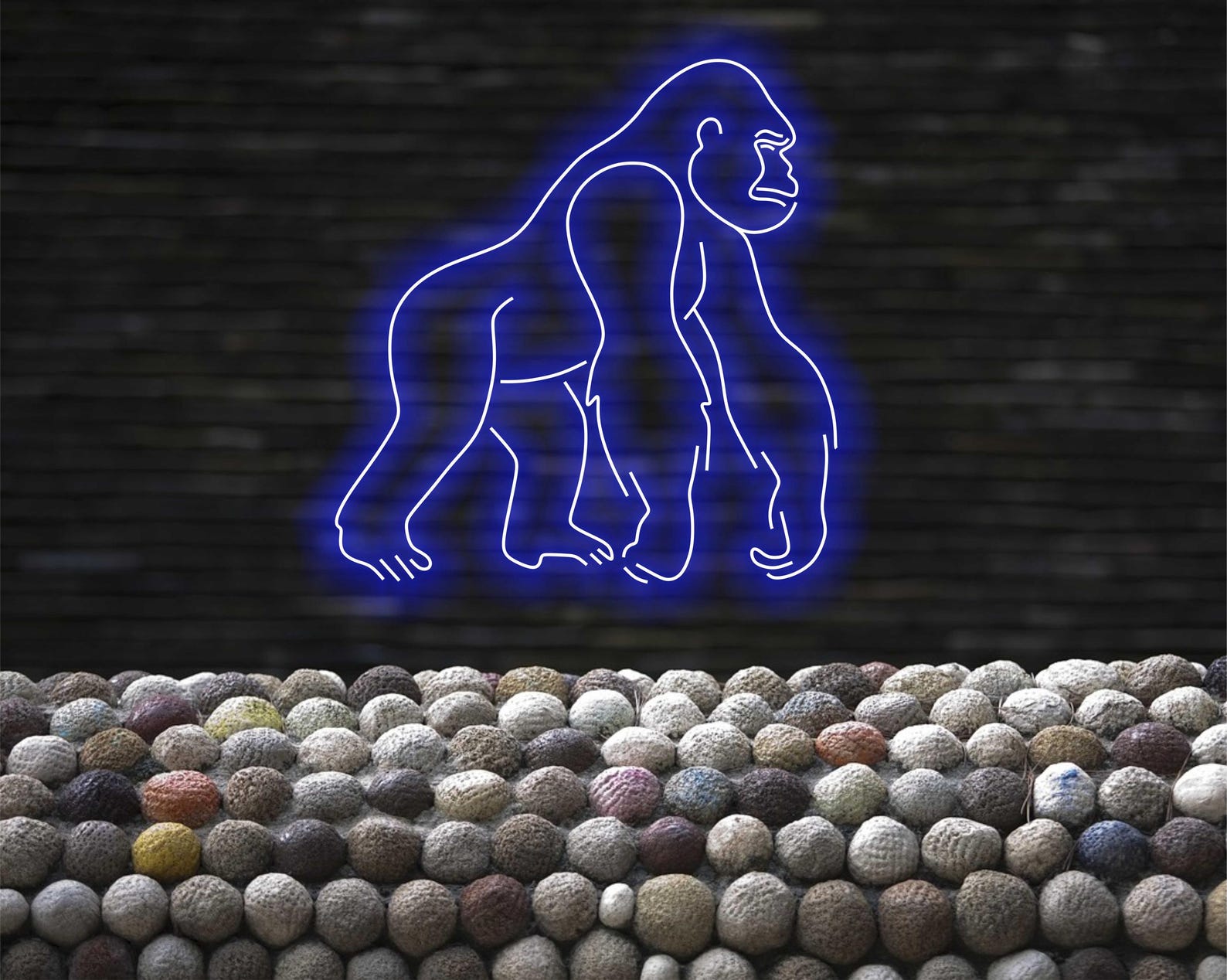 Gorilla Neon Sign, Gorilla Neon Light, Neon Monkey Sign, Neon Ape Sign ...
