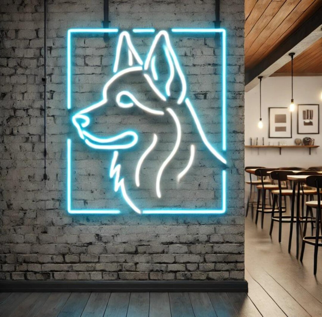 Dog Neon Sign, German Shepherd Neon Sign, Dog Lovers Neon Sign, Dog Led ...
