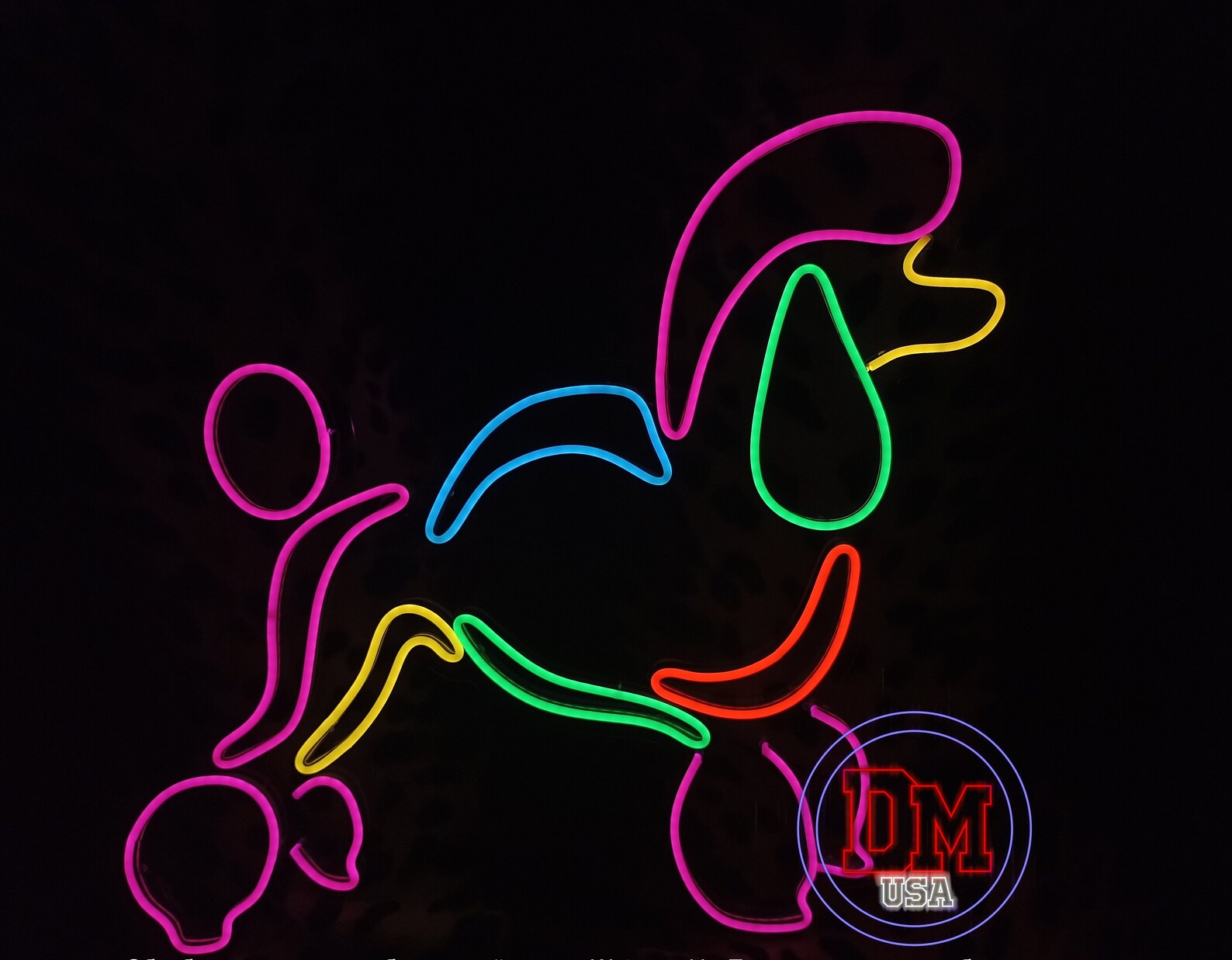 Dog Poodle Neon Sign, Poodle Breed Neon Sign, Poodle Lovers Neon Sign ...
