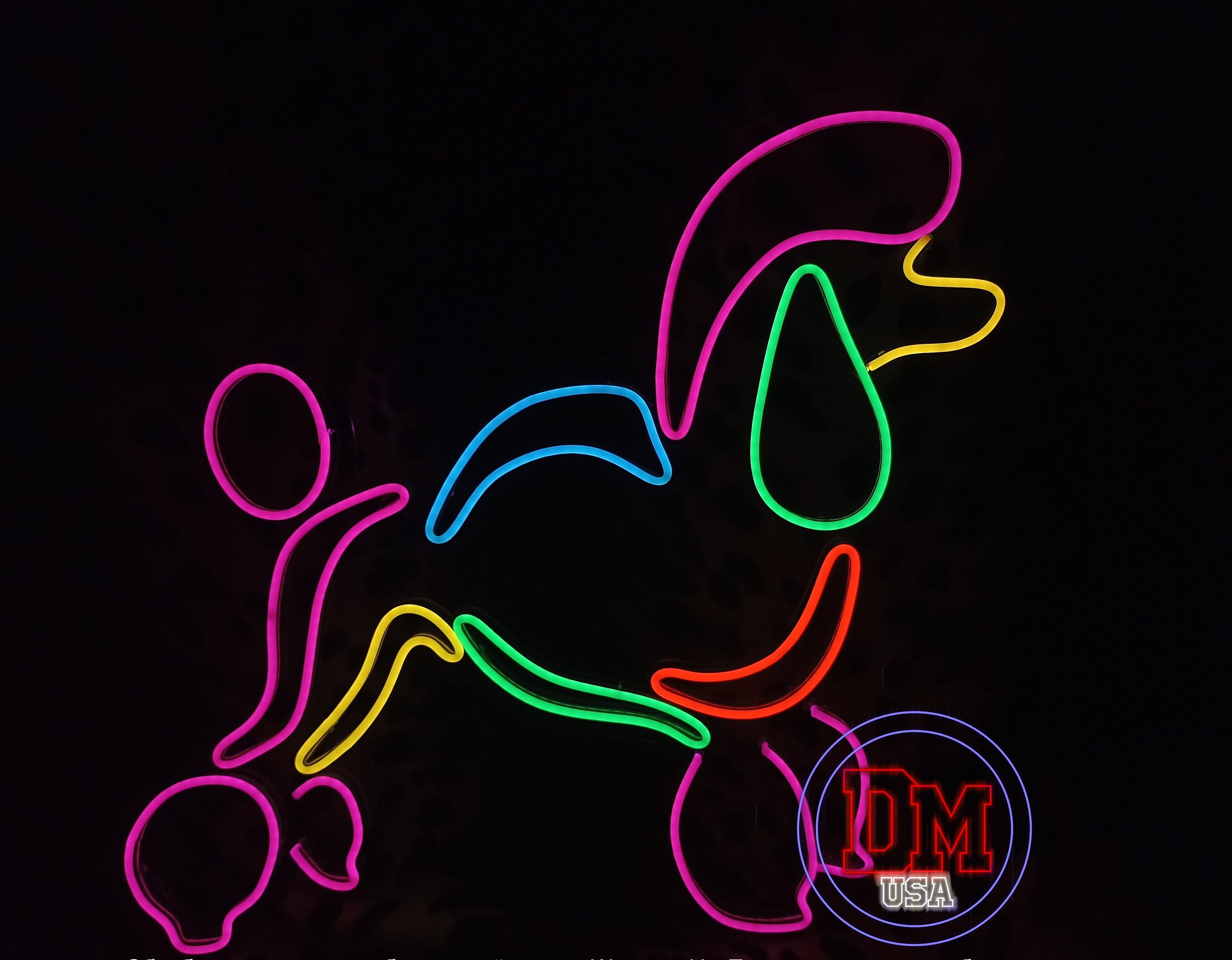 Dog Poodle Neon Sign, Poodle Breed Neon Sign, Poodle Lovers Neon Sign ...