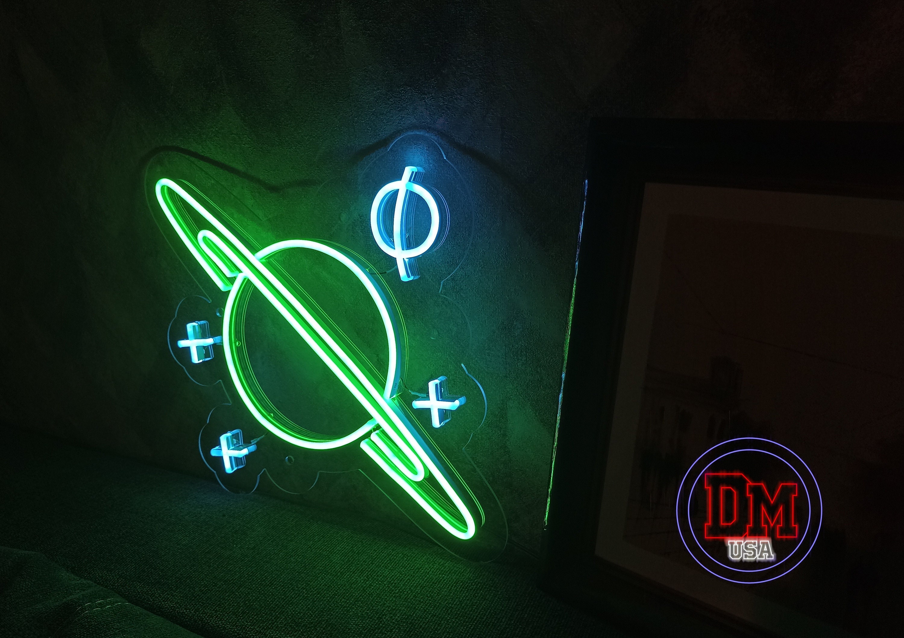 Neon Planet Sign, Saturn Neon Sign, Jupiter Neon Sign, Neptun Neon Sign ...