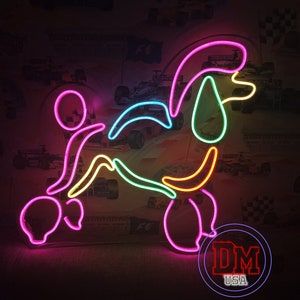 Dog Poodle Neon Sign, Poodle Breed Neon Sign, Poodle Lovers Neon Sign ...