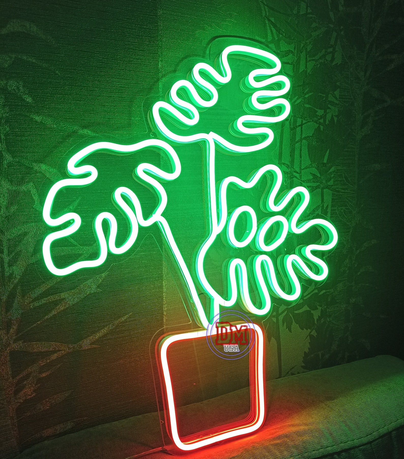 Monstera Leaf Neon Sign, Monstera Led Light, Flower Neon Sign, Home ...