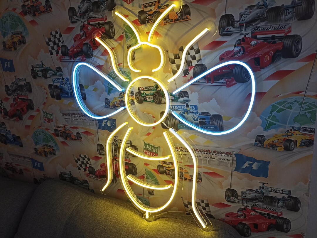 Bee Neon Sign, Honeybee Neon Sign, Bee Led Neon Light, Bee Lover Gift ...