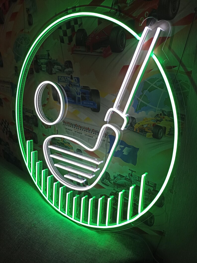 Golf Neon Sign, Club and Ball Light, Golfer Decor, Man Cave Art - Etsy