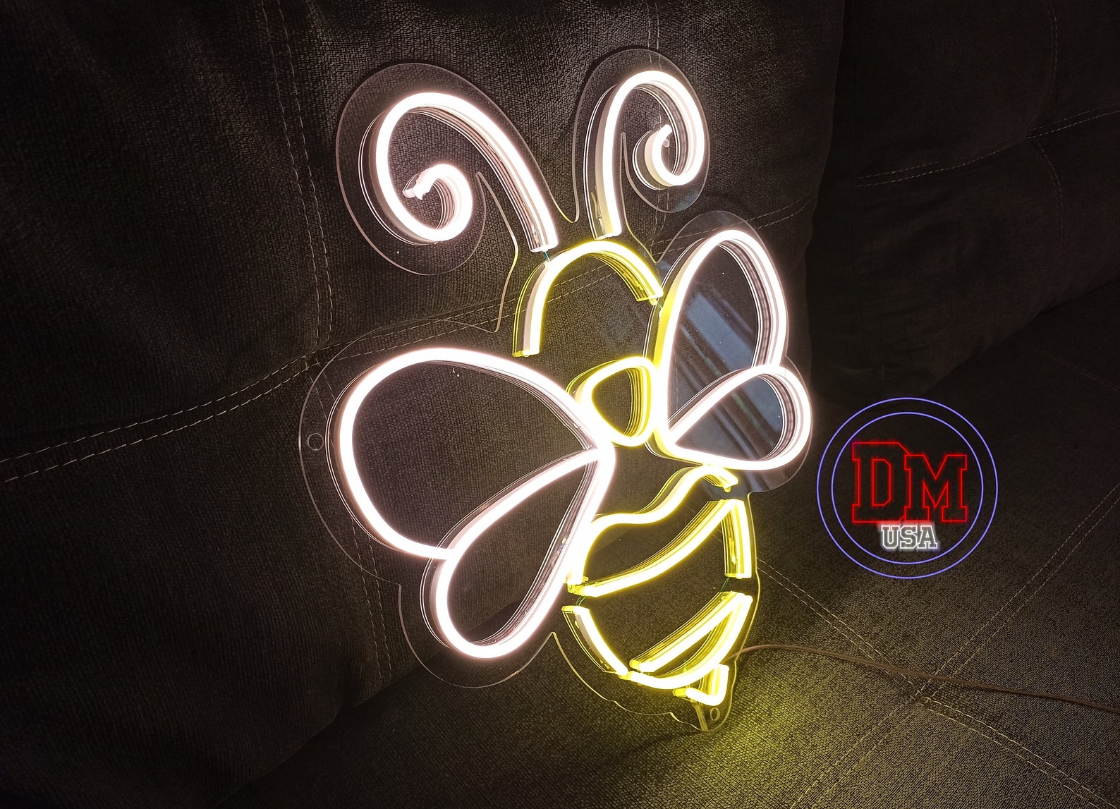 Bee Neon Sign, Honeybee Neon Sign, Bee Led Neon Light, Bee Lover Gift ...