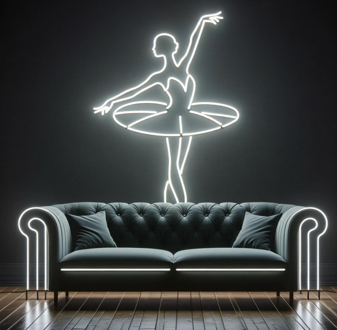 Ballerina Neon Sign, Neon Dancer Sign, Ballerina Neon Light, Neon ...