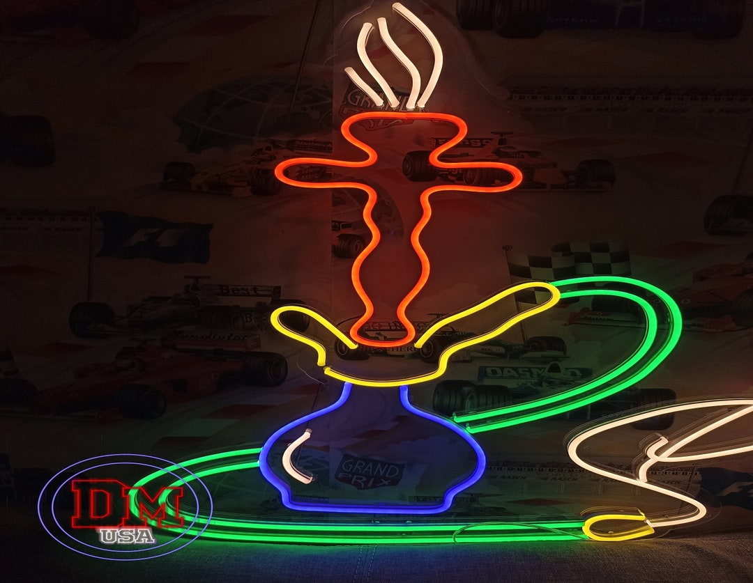 Hookah Neon Sign Neon Hookah Sign Hookah Bar Neon Sign Neon - Etsy