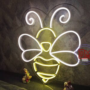 Bee Neon Sign, Honeybee Neon Sign, Bee Led Neon Light, Bee Lover Gift ...