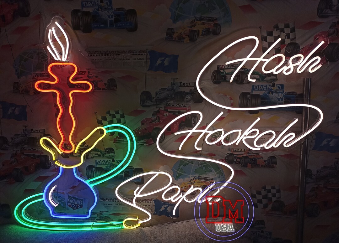 Hookah Neon Sign Neon Hookah Sign Hookah Bar Neon Sign Neon - Etsy
