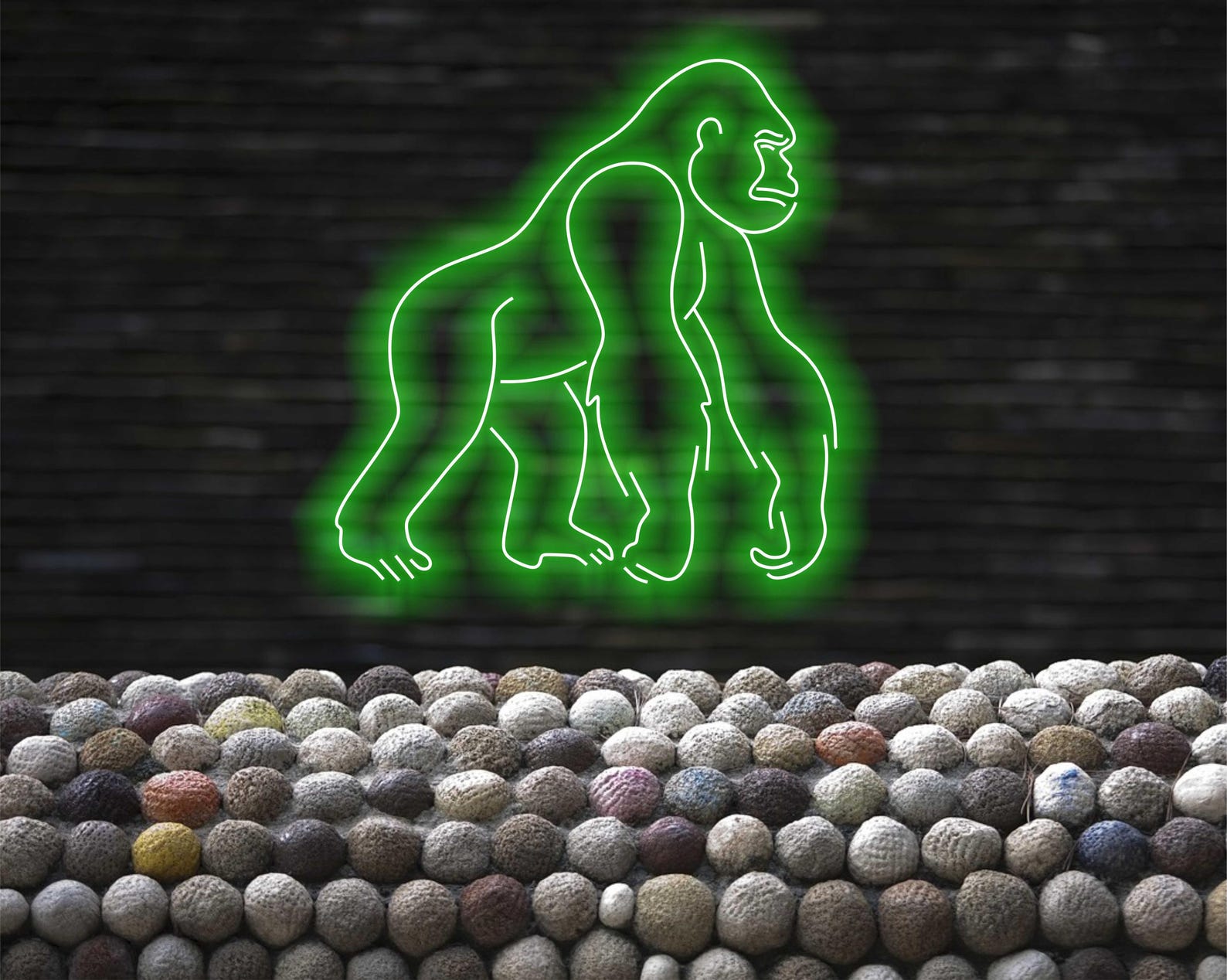 Gorilla Neon Sign, Gorilla Neon Light, Neon Monkey Sign, Neon Ape Sign ...