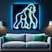 Gorilla Neon Sign, Gorilla Neon Light, Neon Monkey Sign, Neon Ape Sign ...