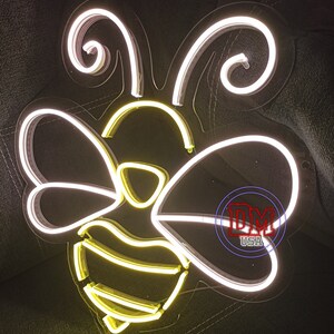 Bee Neon Sign, Honeybee Neon Sign, Bee Led Neon Light, Bee Lover Gift ...
