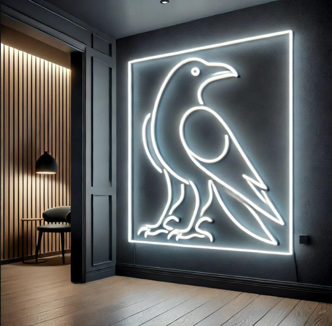 Crow Neon Sign, Dark Bird Neon Sign, Bird Neon Sign,raven Neon Sign - Etsy
