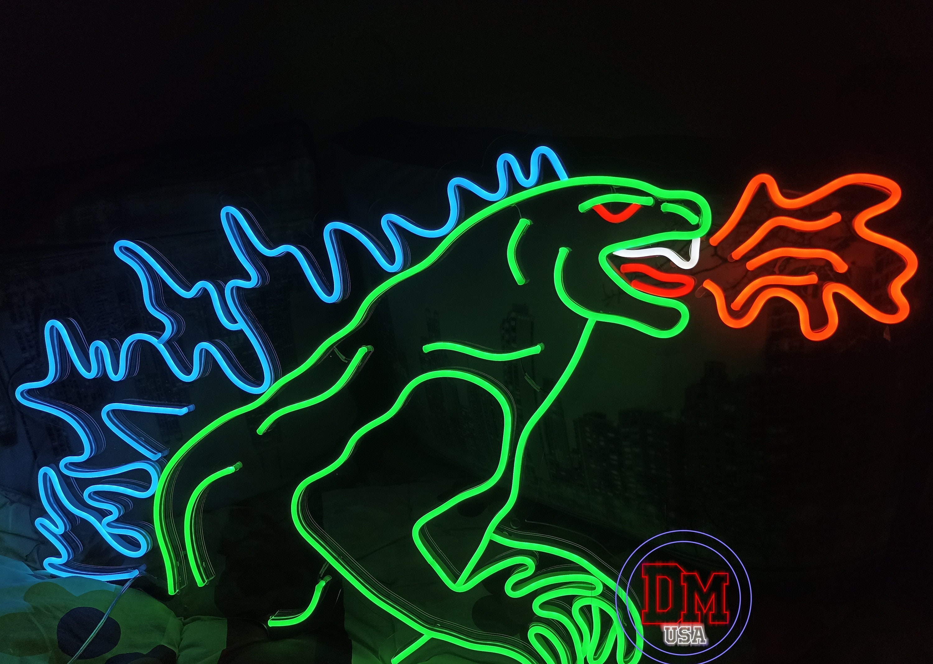 Dinosaur Neon Sign, Animals Neon Sign, Dragon Neon Sign, Neon Sign for ...