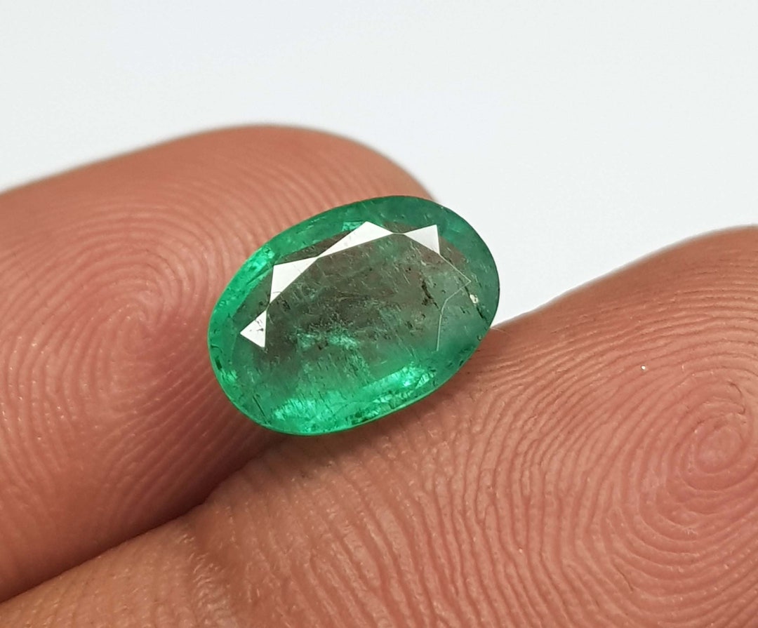 2.29 Ct Natural Emerald Loose Stone, Emerald Oval Cut Natural Emerald ...