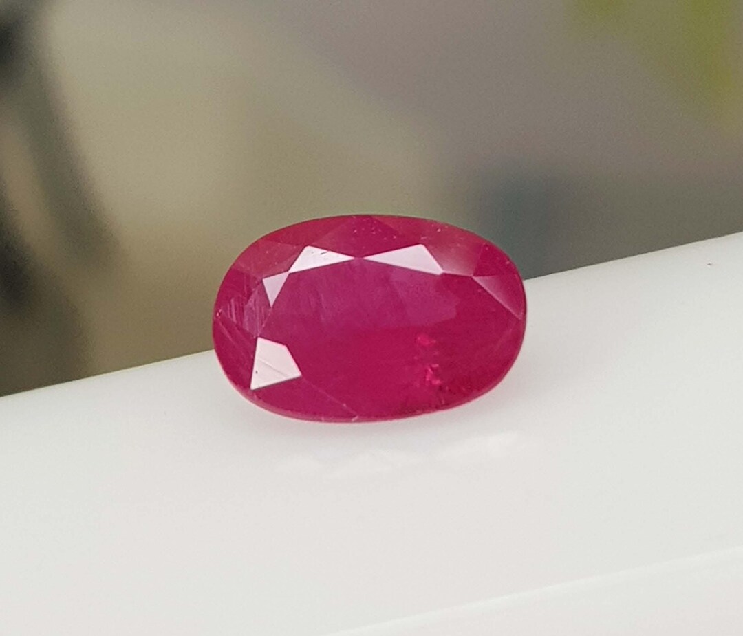 1.00 Ct Natural Burma Ruby Oval Shape 7X5 MM Heated Gemstone - Etsy