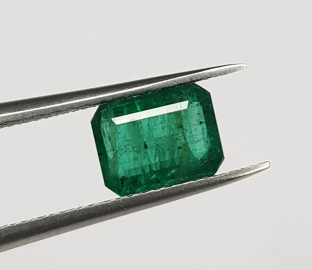 Natural Emerald Elongated Octagon Cut 8..1X6.1MM Faceted Octagon 1.60 ...