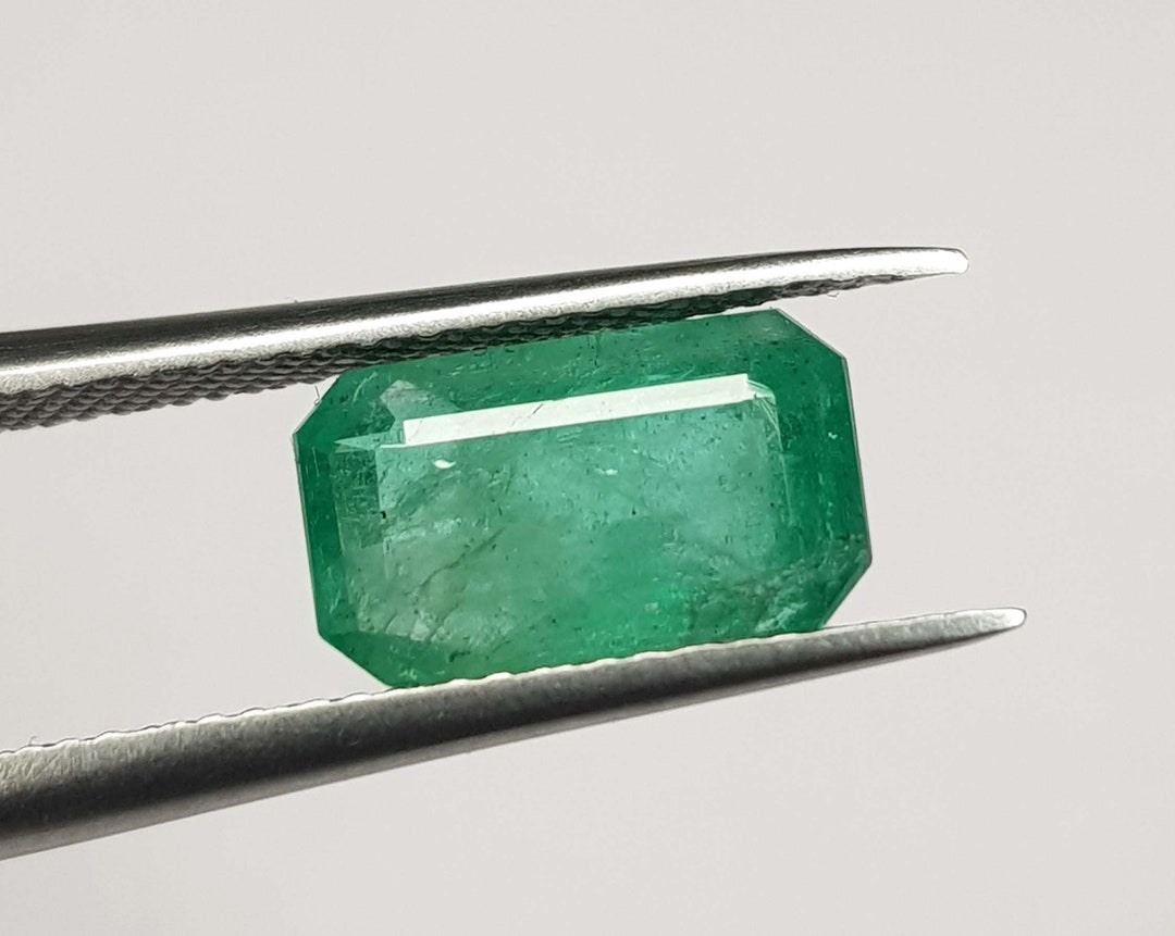 Natural Emerald Elongated Octagon Cut 10x6.10mm Faceted Octagon 2.02 ...
