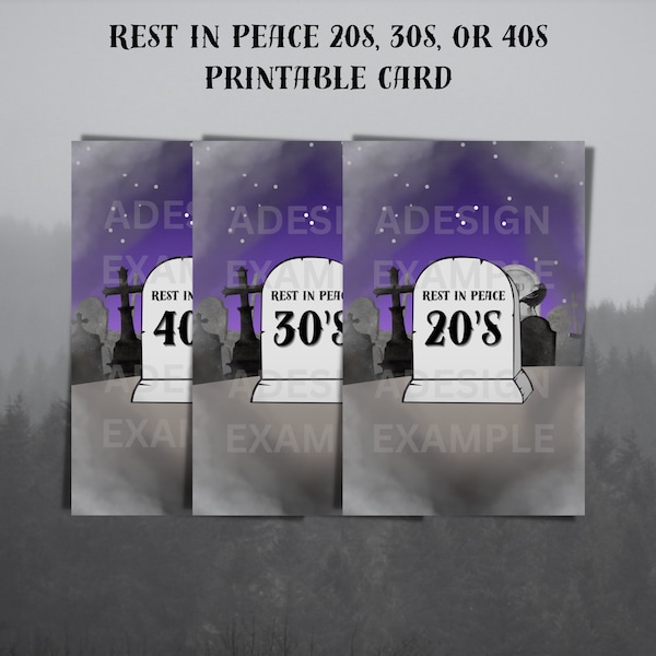 Rip to Your 20s Birthday Card - Etsy