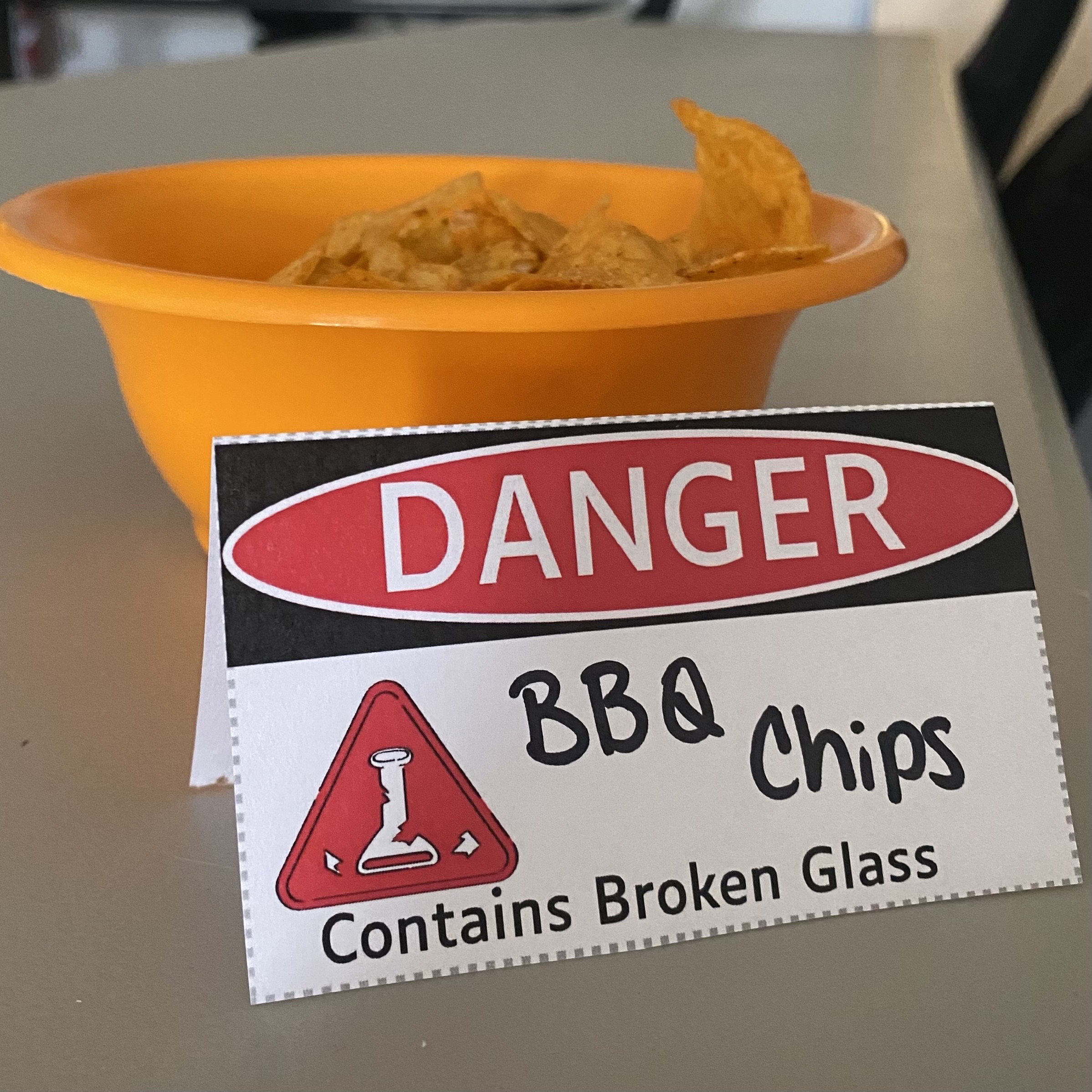 Toxic Food Labels, Hazard Symbol Label, Halloween Food Tent, Warning ...