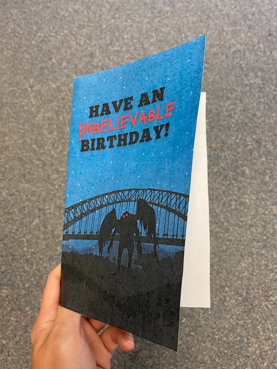 Mothman "have an Unbelievable Birthday" Card - Printable Legend of ...