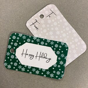 Holiday Christmas Gift Tag Printable Tag Happy Holidays Gift Tag Favor ...