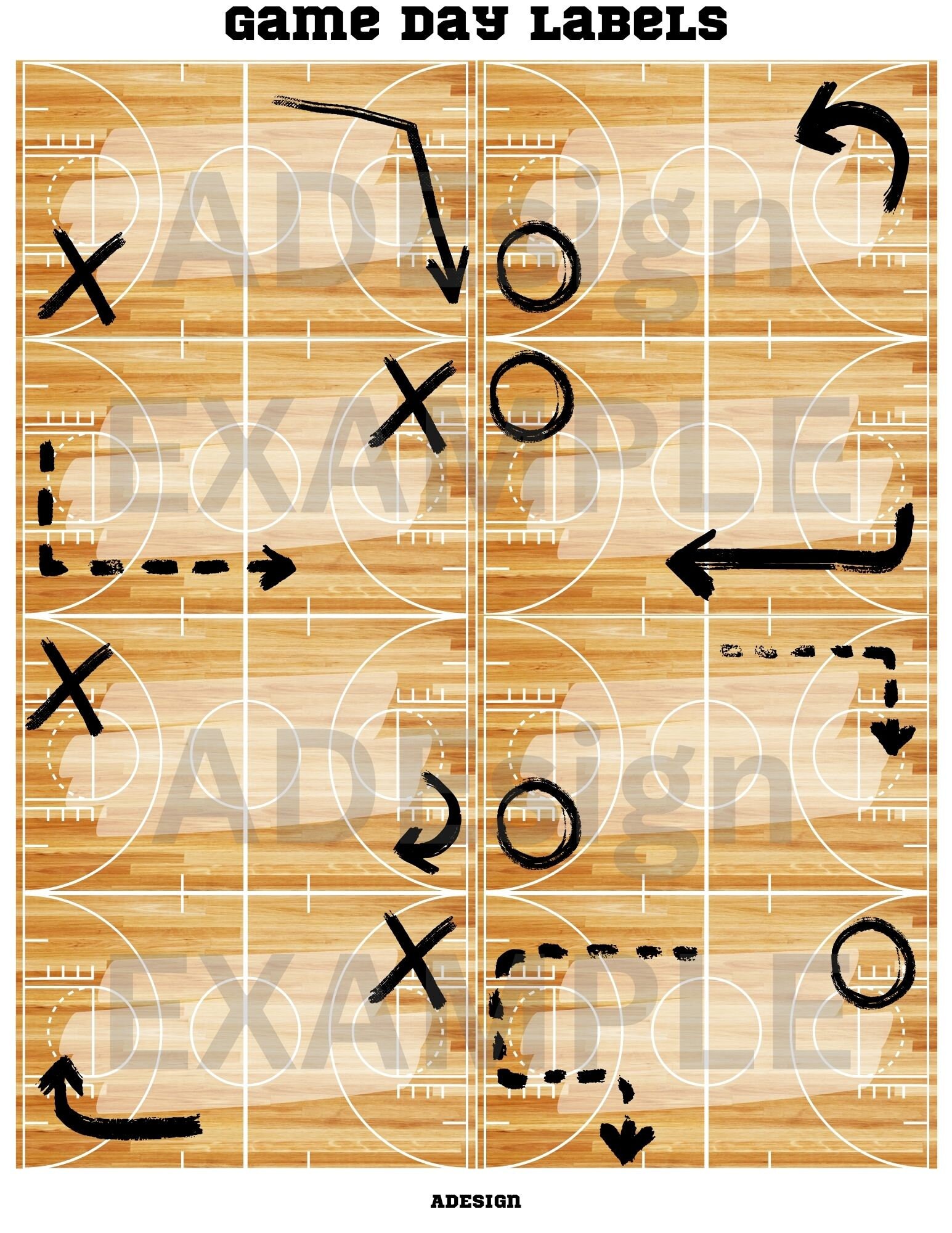 Basketball Game Day Food Labels, Basketball Buffet Label, Basketball ...