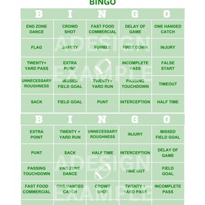 Super Bowl Game Day Bundle - Football Party Games - Football Squares ...
