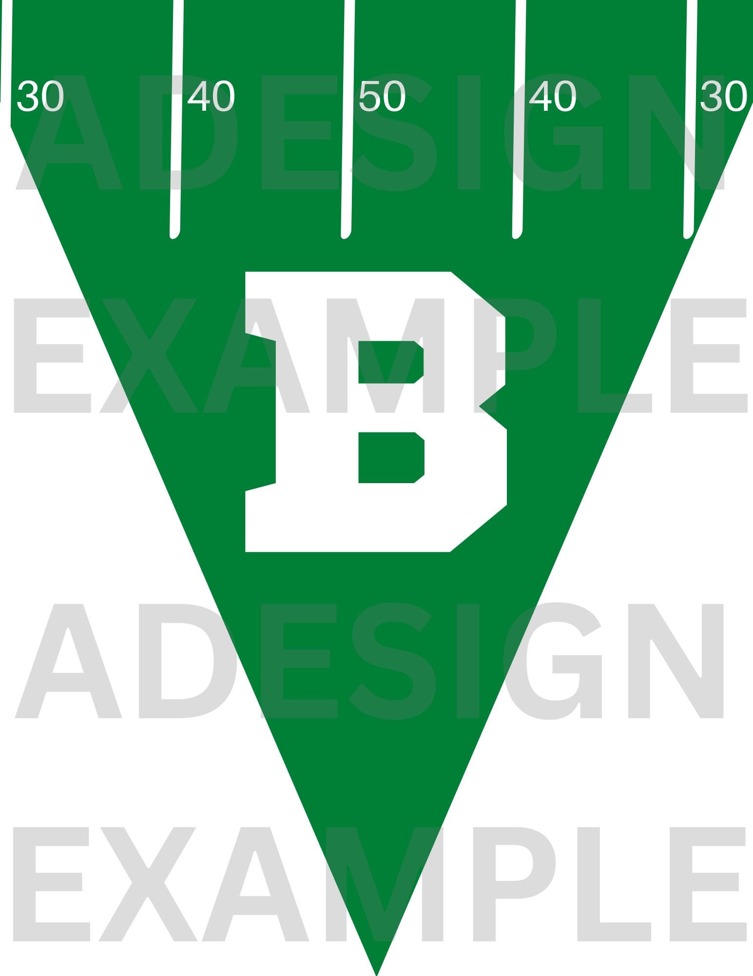 Printable Football Banner - Pennant Flags - Football Party Decor ...