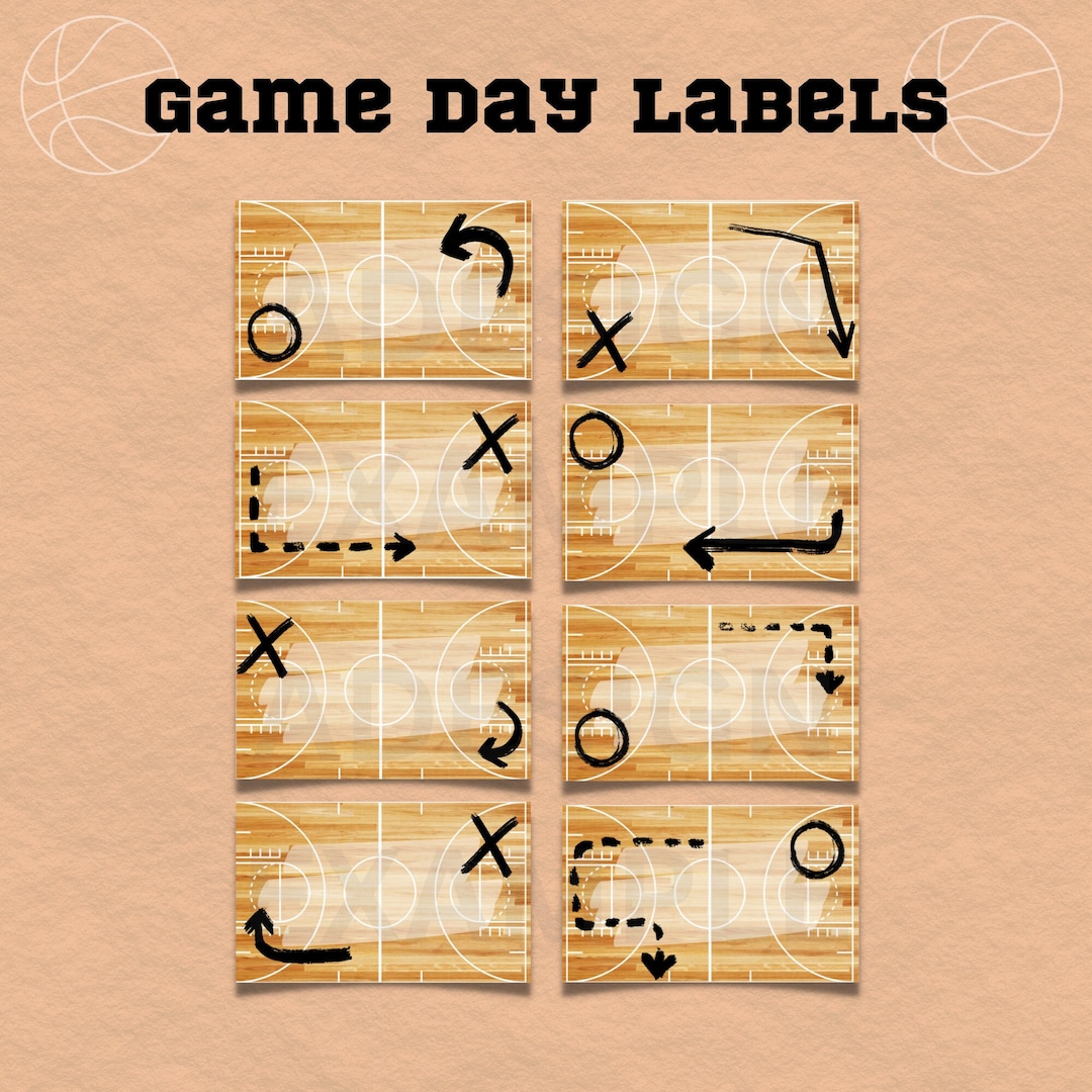 Basketball Game Day Food Labels, Basketball Buffet Label, Basketball ...