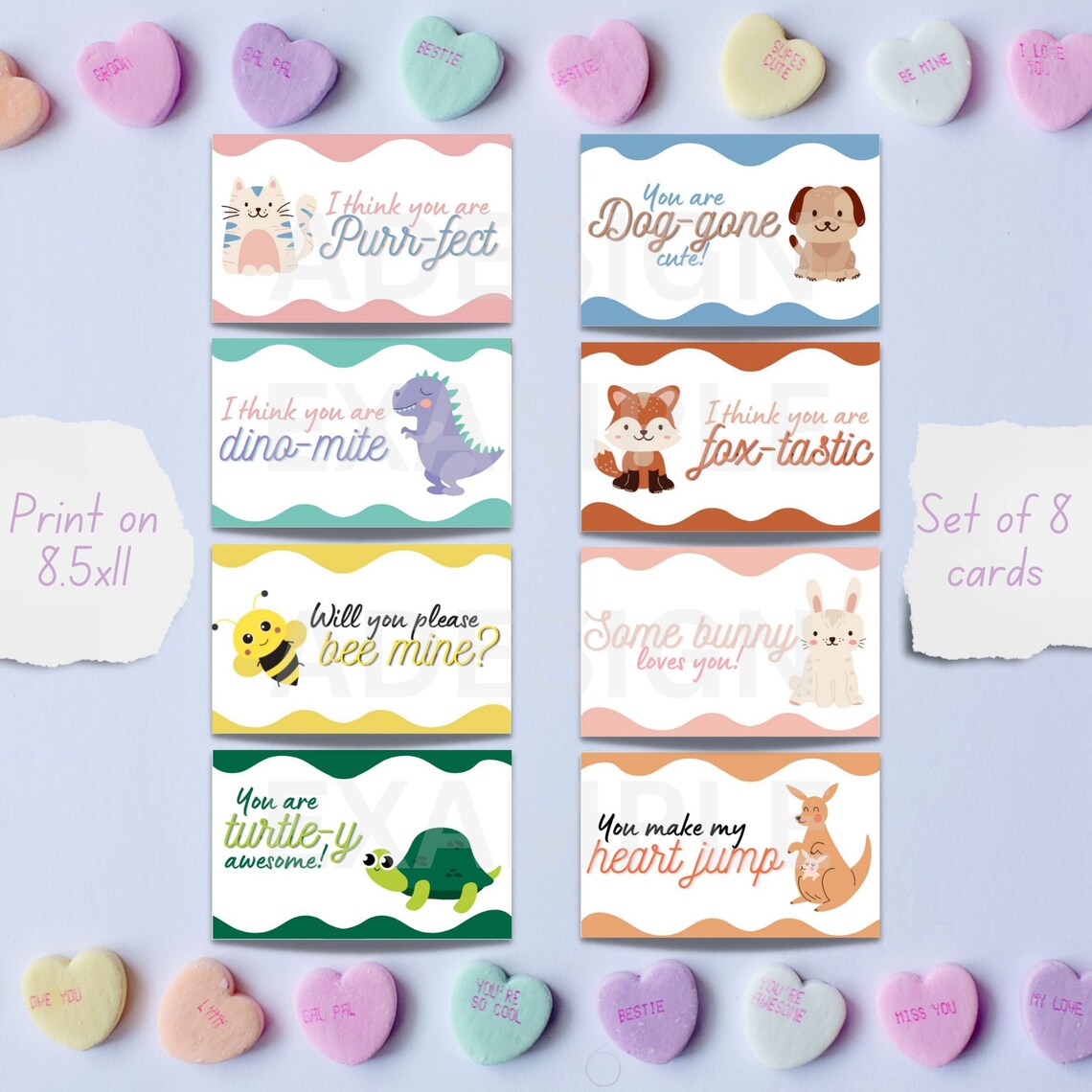 Printable Animal Valentines Day Cards - Print for Kids - Kids Valentine ...