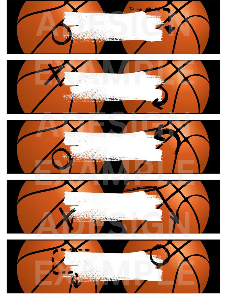 Basketball Game Day Bottle Labels, Printable March Madness Water Bottle ...