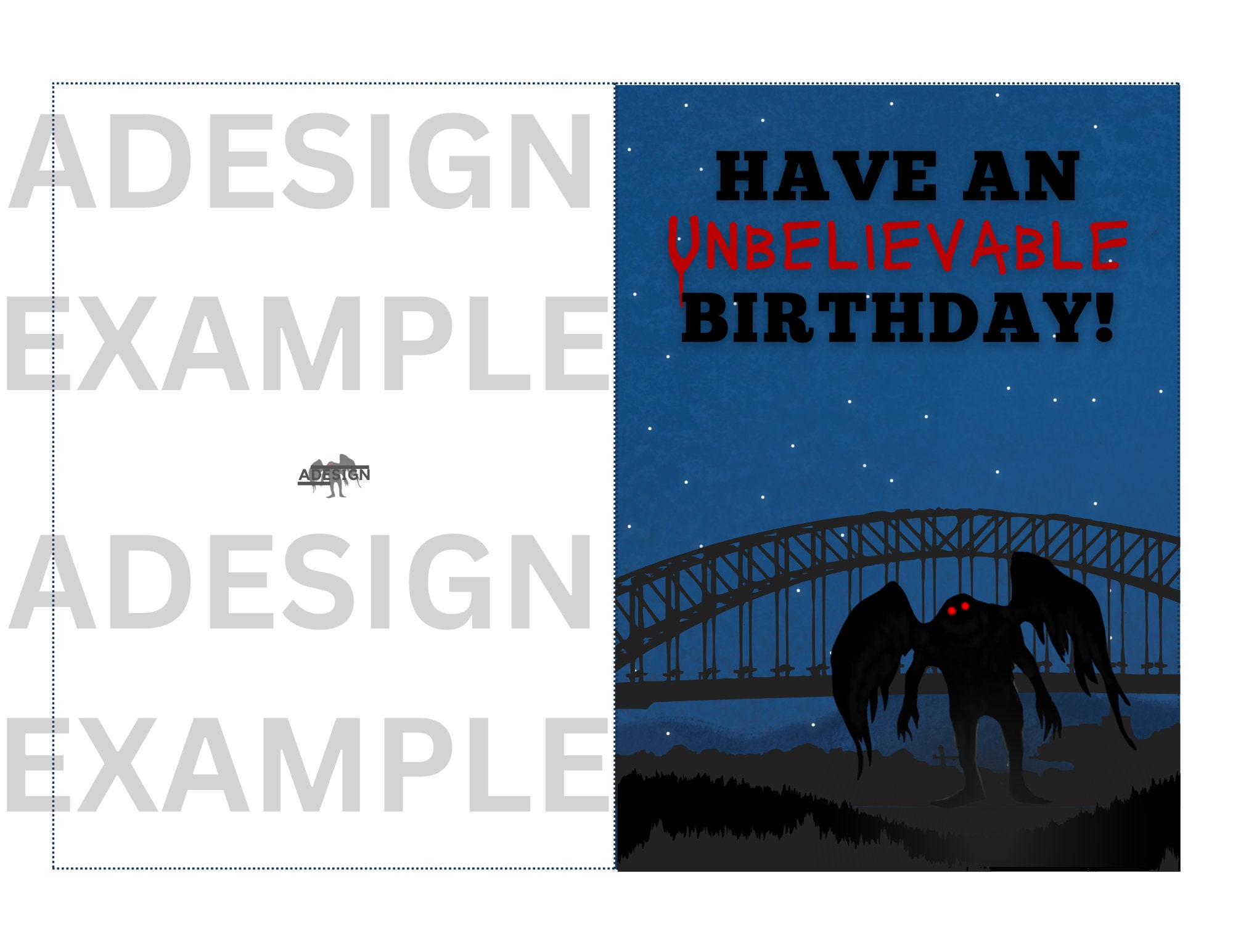 Mothman "have an Unbelievable Birthday" Card - Printable Legend of ...