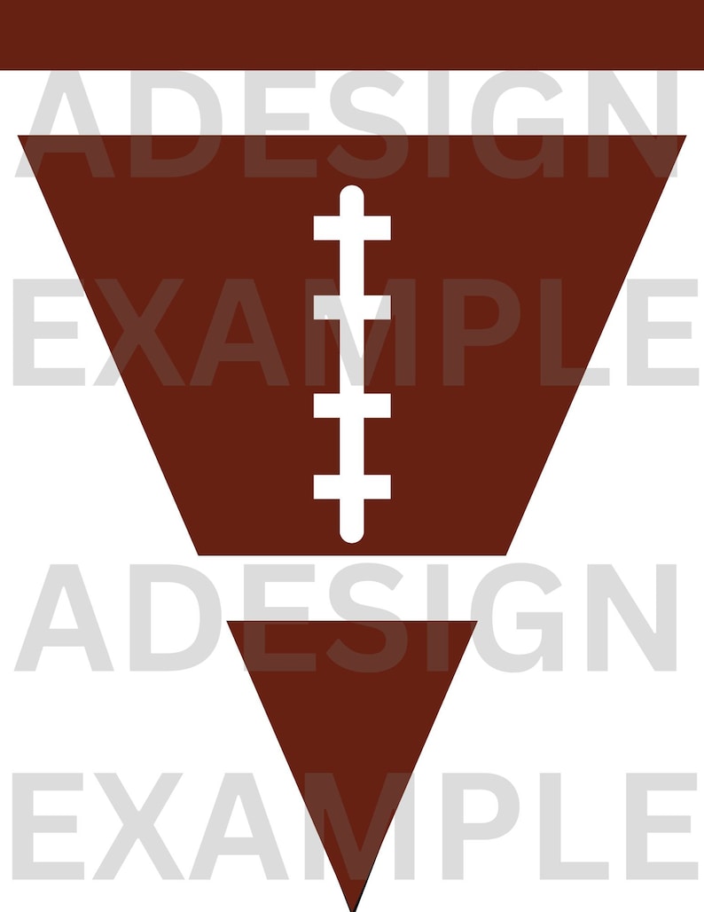 Printable Football Banner - Pennant Flags - Football Party Decor ...