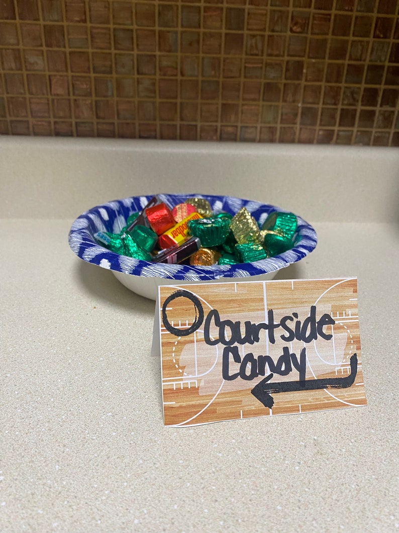 Basketball Game Day Food Labels, Basketball Buffet Label, Basketball ...