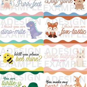 Printable Animal Valentines Day Cards - Print for Kids - Kids Valentine ...