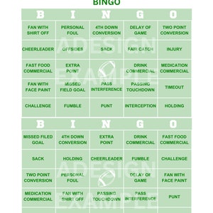 Super Bowl Game Day Bundle - Football Party Games - Football Squares ...